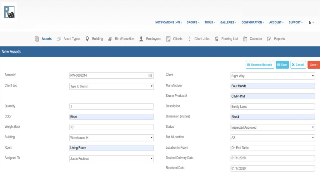 Inventory Management - Right Way Receiving
